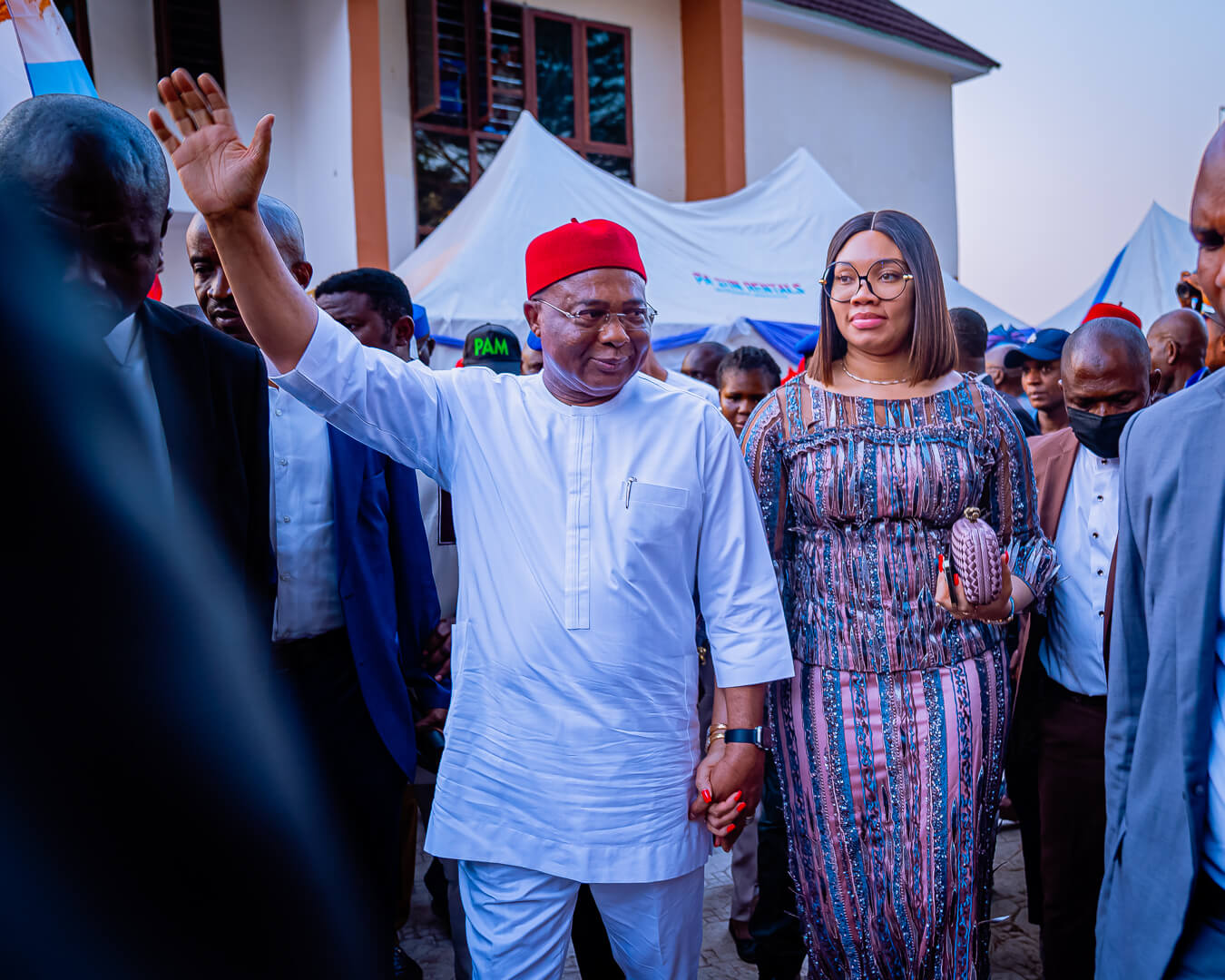 IMO STATE GOVERNOR, H.E SEN. HOPE UZODIMMA AND WIFE, HE BARR. CHIOMA ...